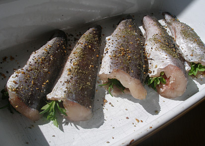 Hejk s křenovou omáčkou recept - TopRecepty.cz