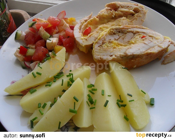 Kuřecí "roláda" ze srnčího hřbetu recept - TopRecepty.cz