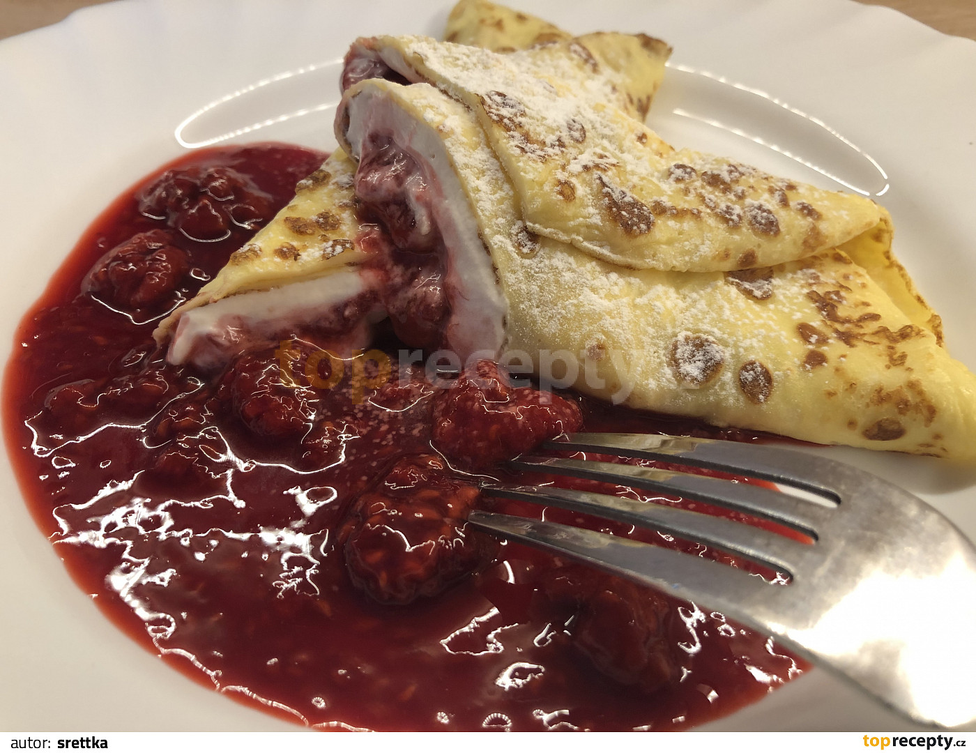 Palačinky z tvarohu a pudinku recept - TopRecepty.cz