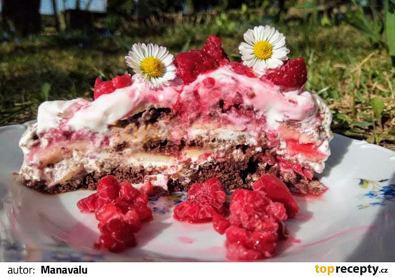Nepečený zákusek s ovocem recept - TopRecepty.cz