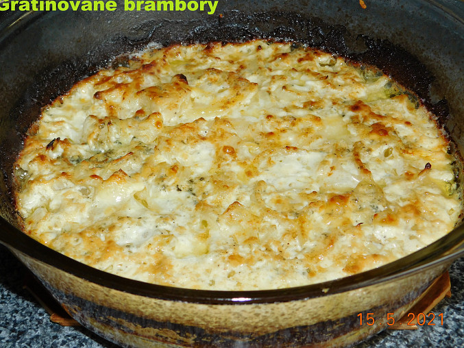 Gratinované brambory - TopRecepty.cz